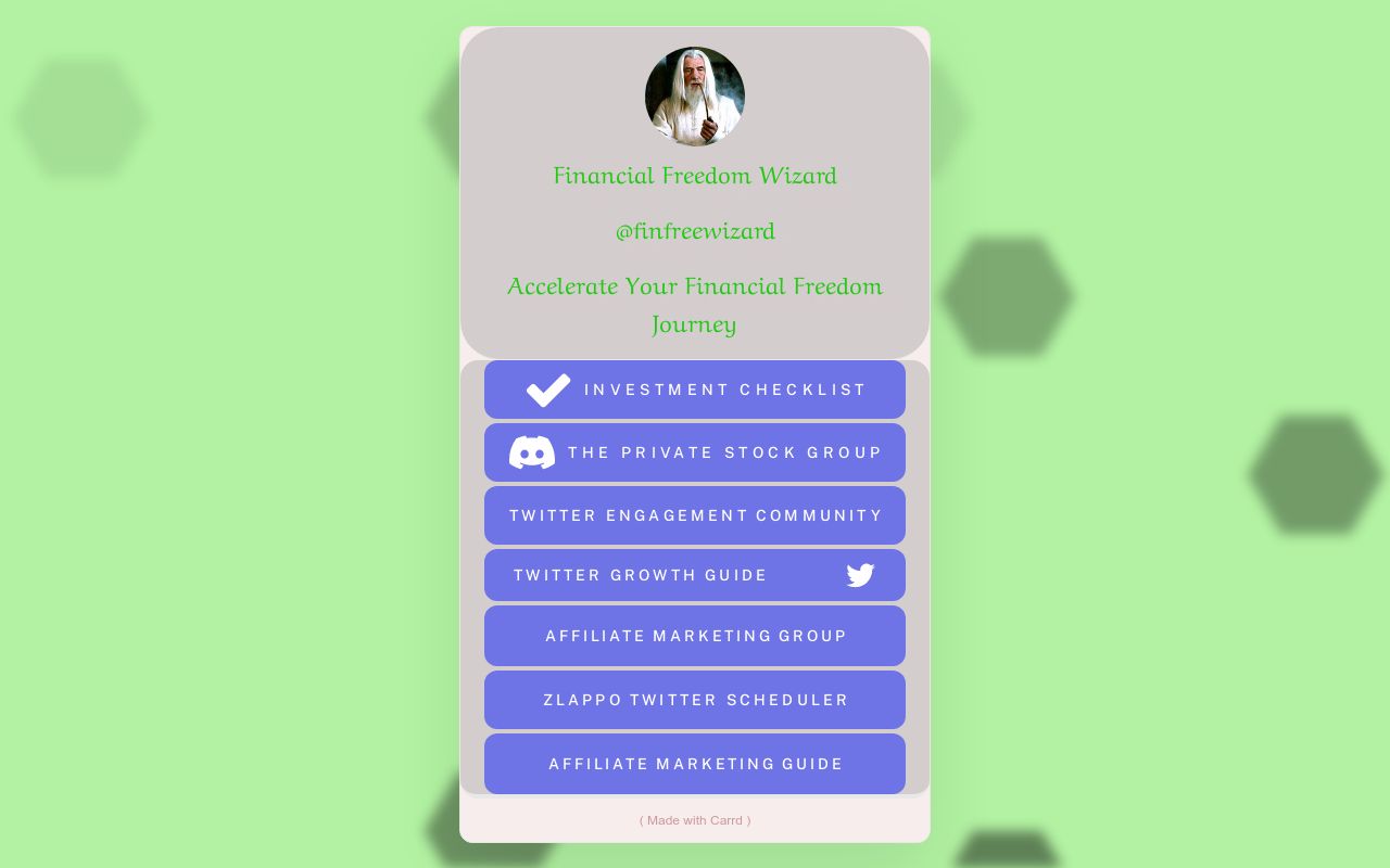 Financial Freedom Wizard